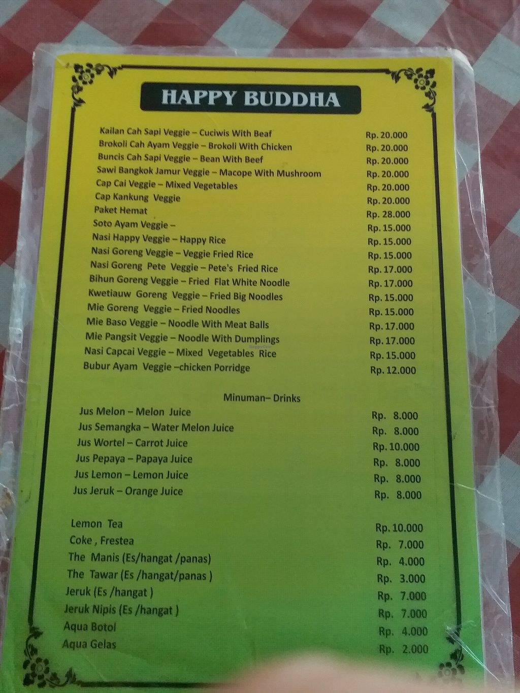 Happy Buddha - Kuta Bali Restaurant - HappyCow