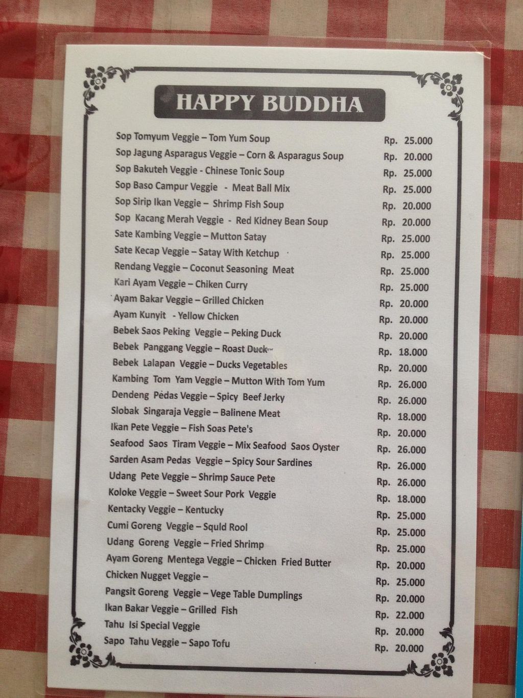 Happy Buddha - Kuta Bali Restaurant - HappyCow