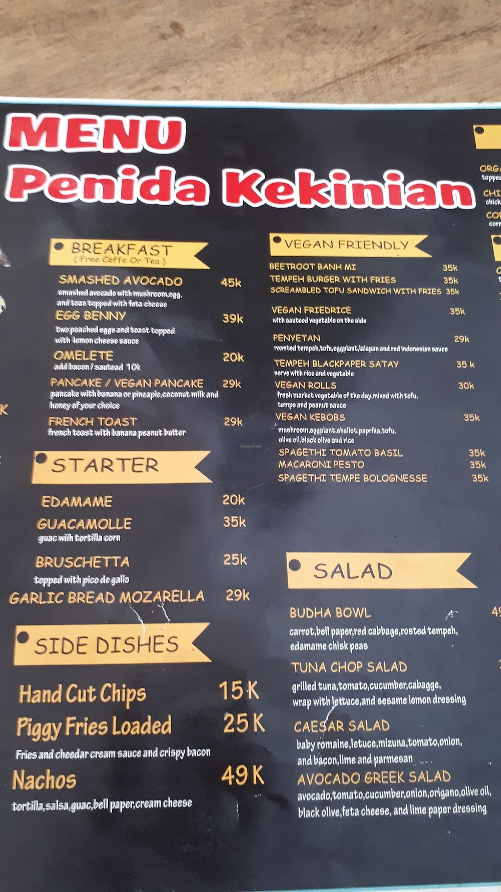 CLOSED: Kekinian - Penida Island Bali Restaurant - HappyCow