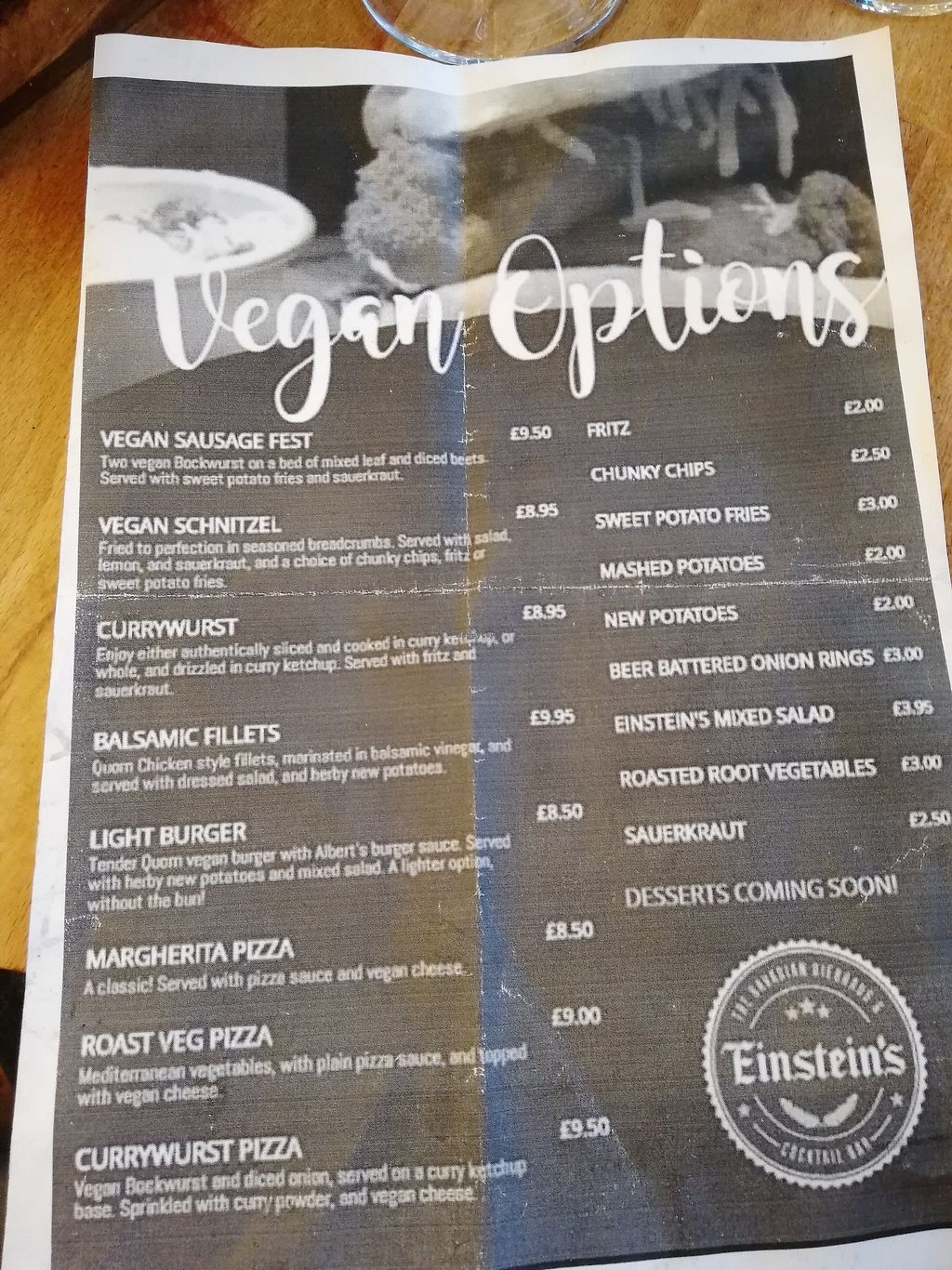 Einstein's - Chesterfield Restaurant - HappyCow