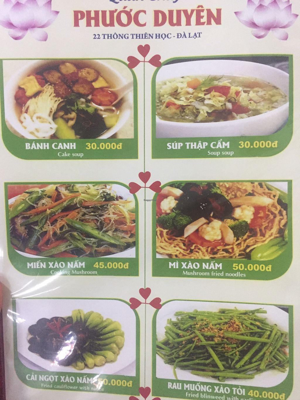 Phuoc Duyen - Da Lat Restaurant - HappyCow
