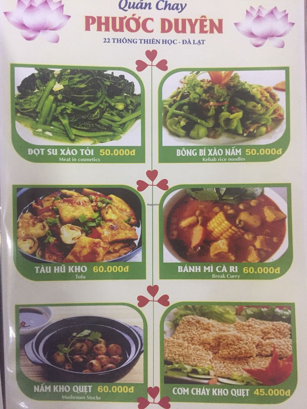 CLOSED: Phuoc Duyen - Da Lat Restaurant - HappyCow