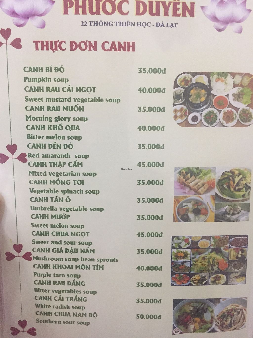 CLOSED: Phuoc Duyen - Da Lat Restaurant - HappyCow