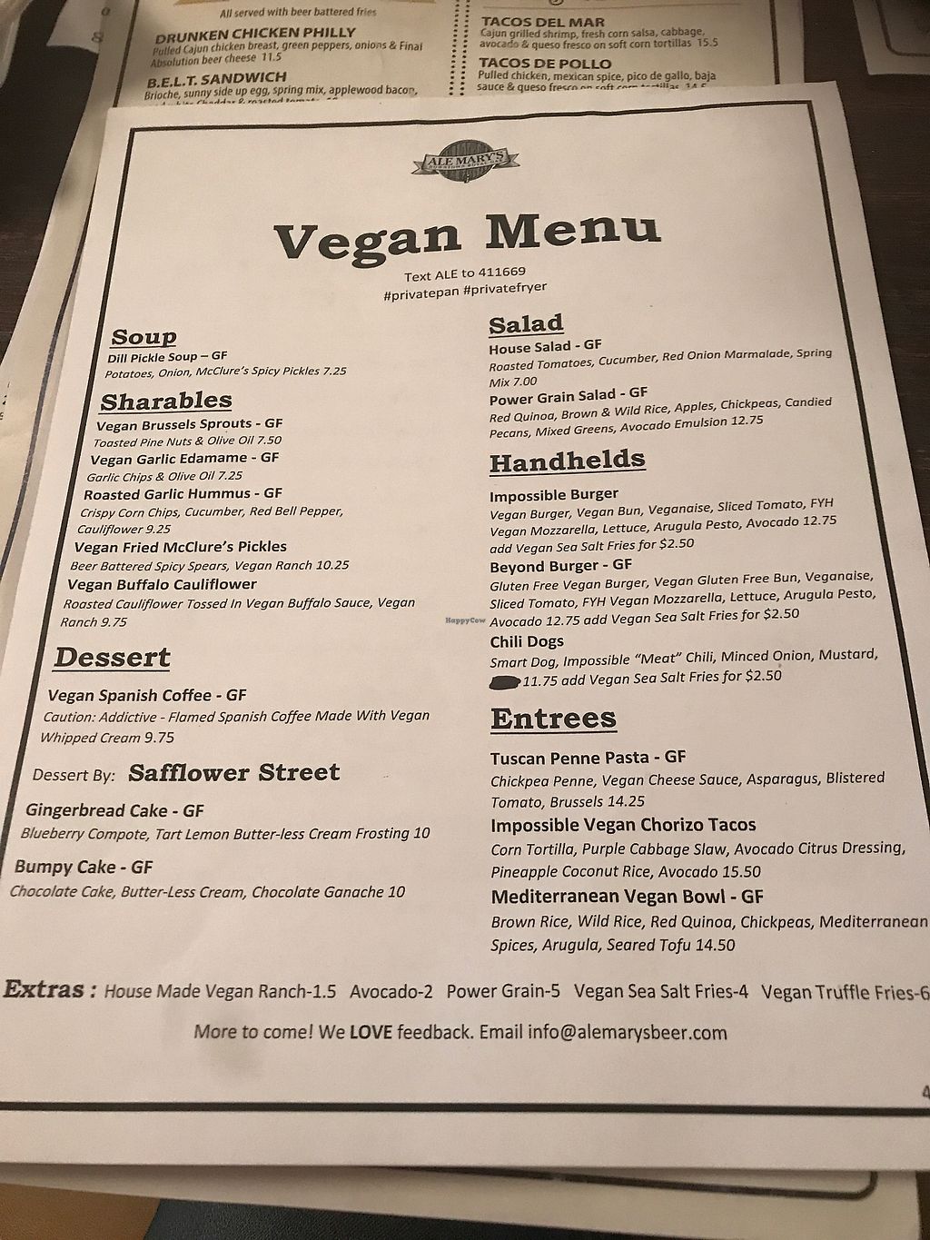 Ale Mary's Beer Hall - Royal Oak Michigan Restaurant - HappyCow