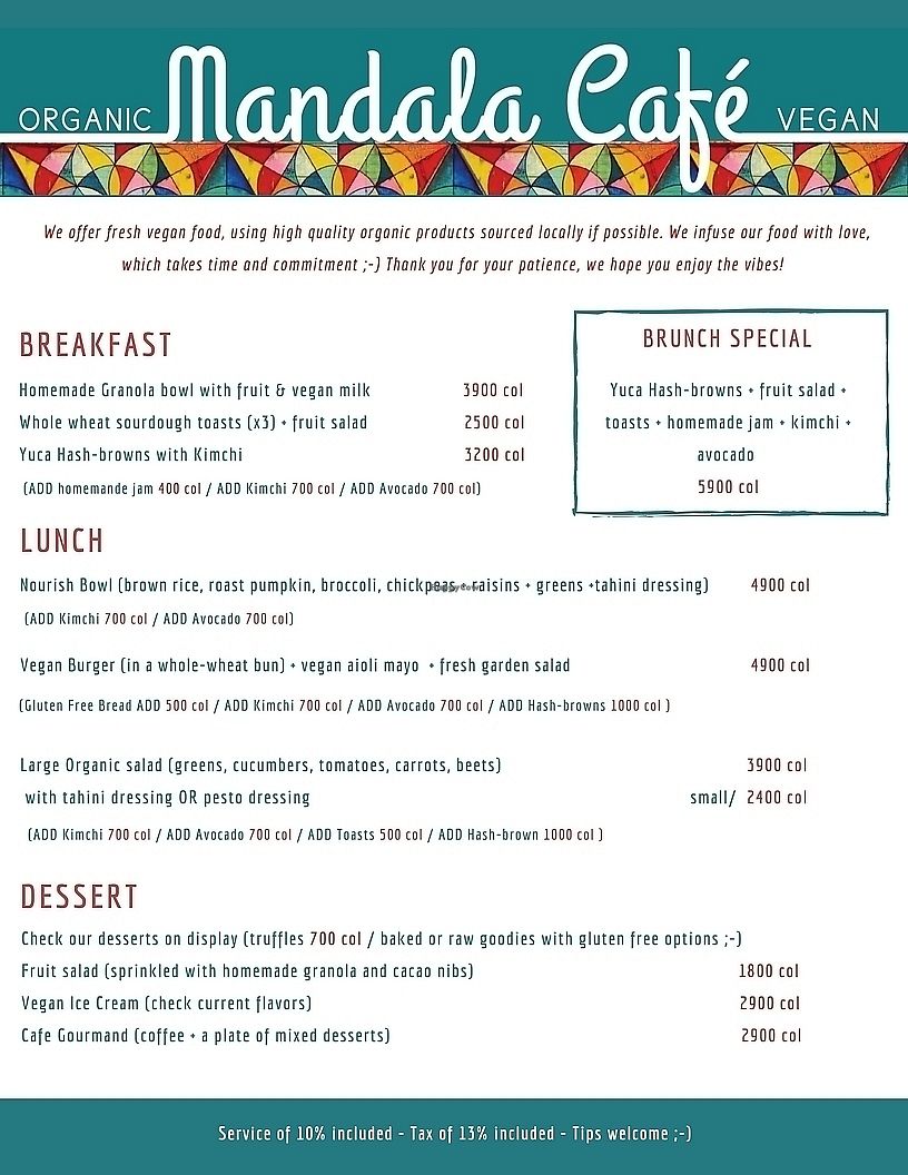 CLOSED: Mandala Cafe - Puerto Viejo De Talamanca Restaurant - HappyCow