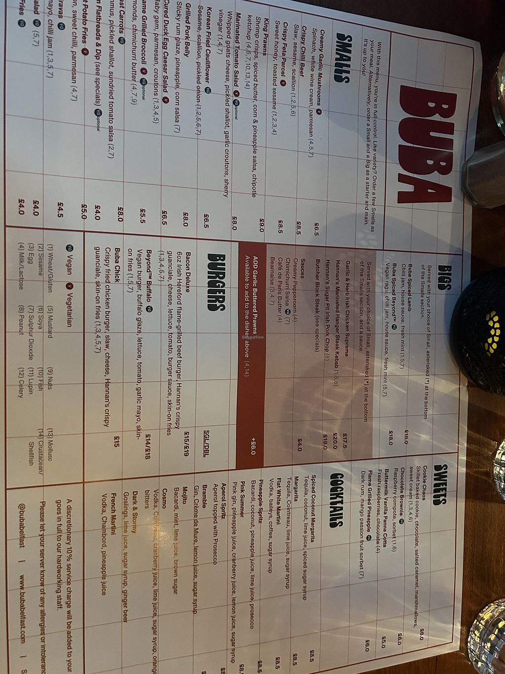 CLOSED: Buba - Belfast Restaurant - HappyCow