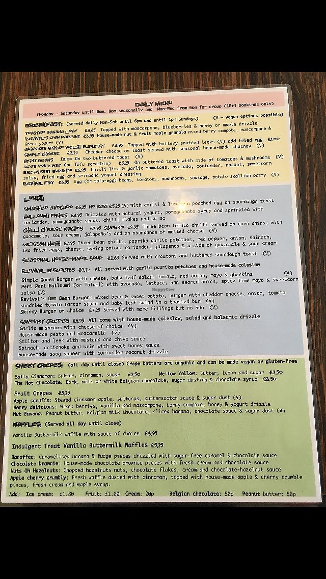 Revival - Whitstable Restaurant - HappyCow