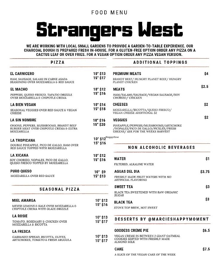 CLOSED: Strangers West - El Centro California Restaurant - HappyCow