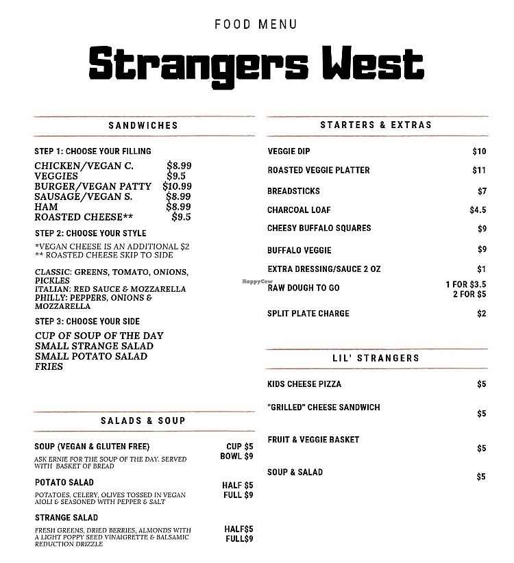 CLOSED: Strangers West - El Centro California Restaurant - HappyCow