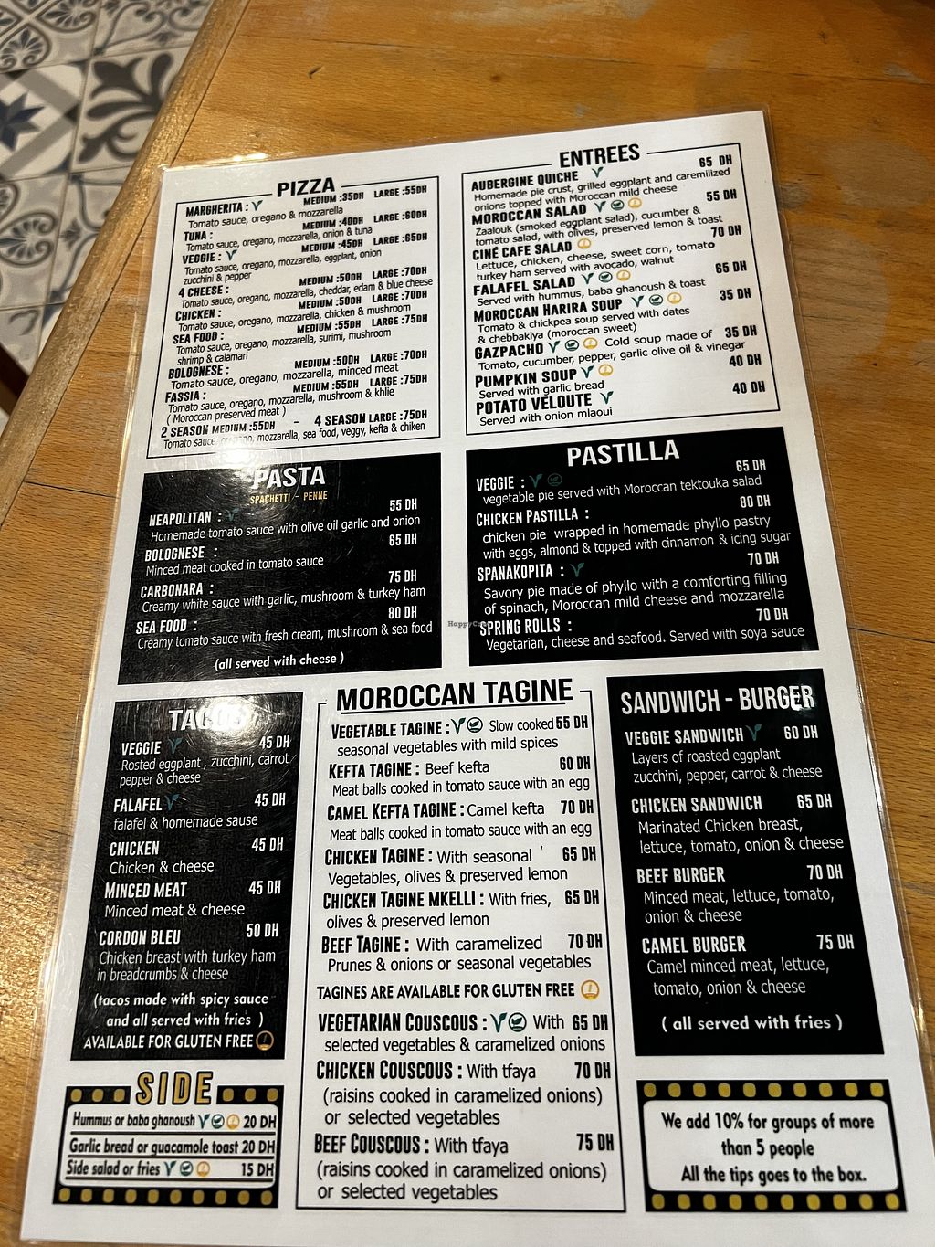 Cinema Cafe - Fes Restaurant - HappyCow