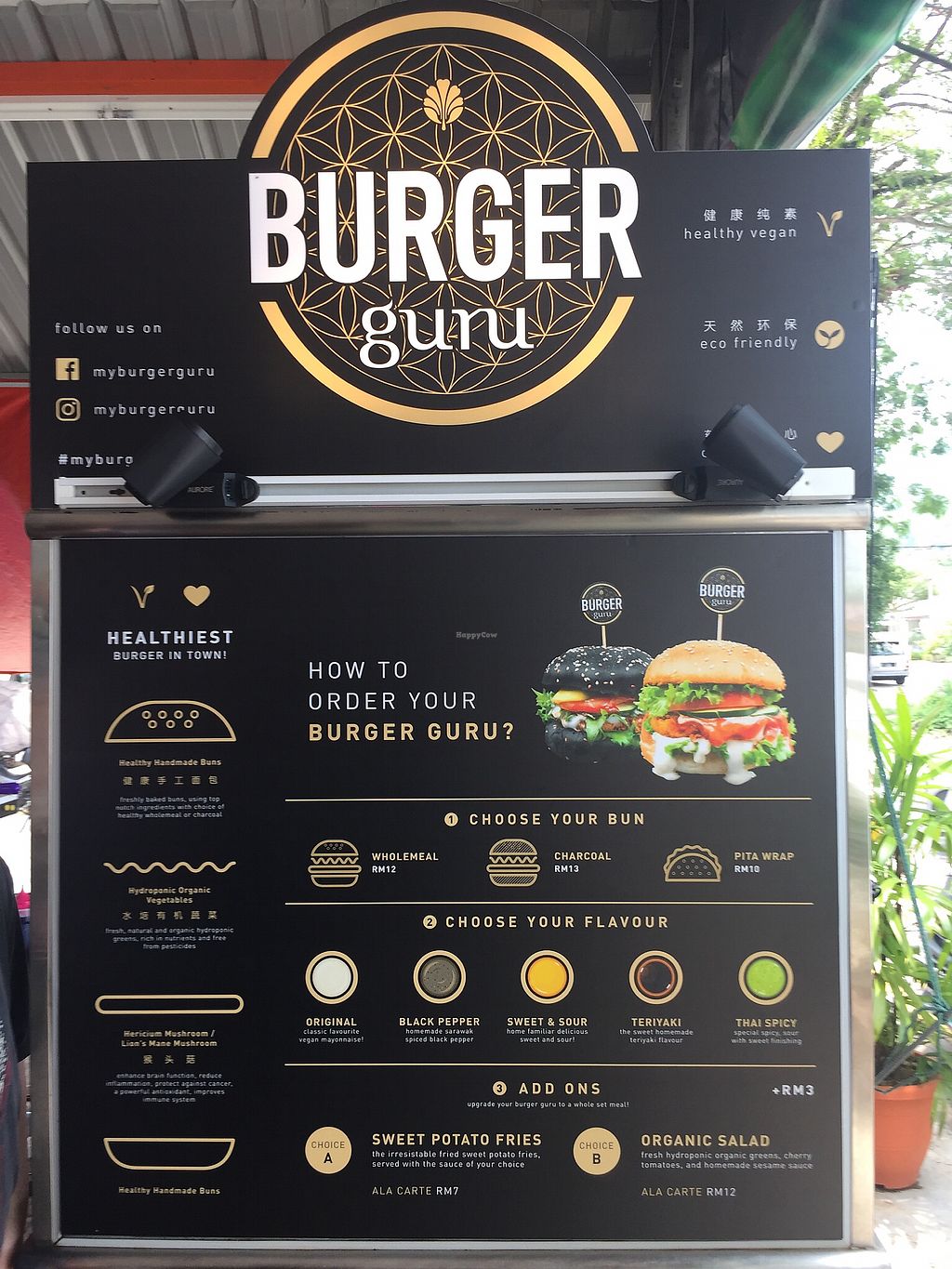 CLOSED: Burger Guru - Stall - Penang Restaurant - HappyCow
