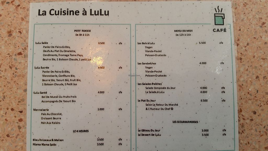 Lulu Cafe - Dakar Restaurant - HappyCow