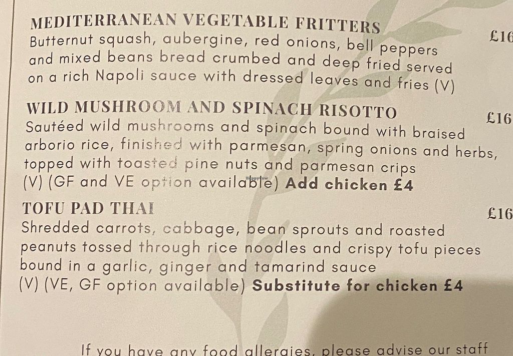 The Rufford Arms - Ormskirk | Review "No longer has dedicated Vegan ...