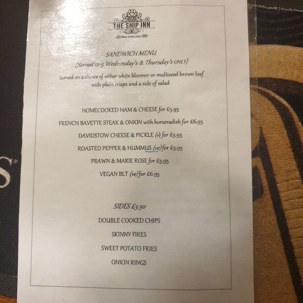 The Ship Inn - Wincle Restaurant - HappyCow