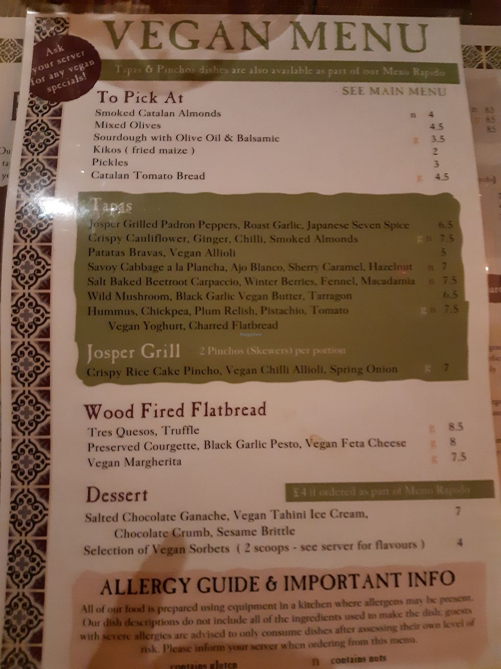 Bar Iberico - Nottingham Restaurant - HappyCow