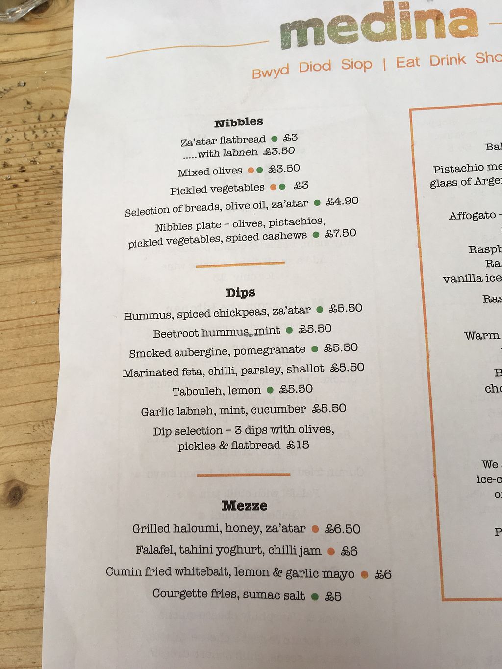 Medina - Aberystwyth Restaurant - HappyCow