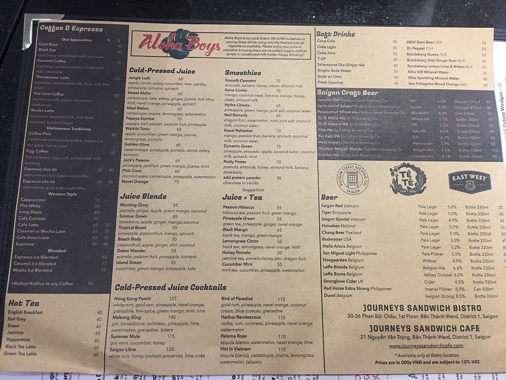 CLOSED: Journeys Sandwich Cafe - Ho Chi Minh City Restaurant - HappyCow