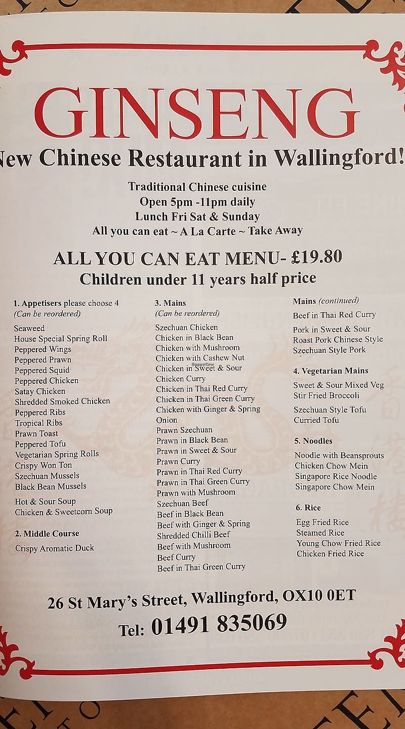 CLOSED: Ginseng - Wallingford Restaurant - HappyCow