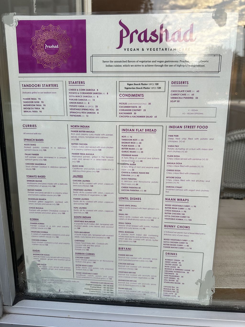 Prashad Cafe - Cape Town Restaurant - HappyCow