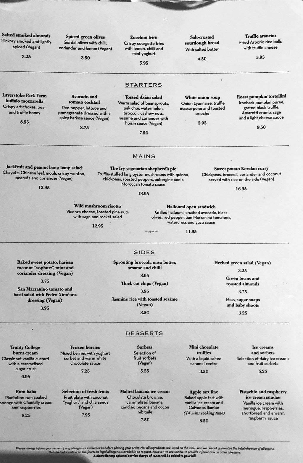 The Ivy - Cambridge Restaurant - HappyCow