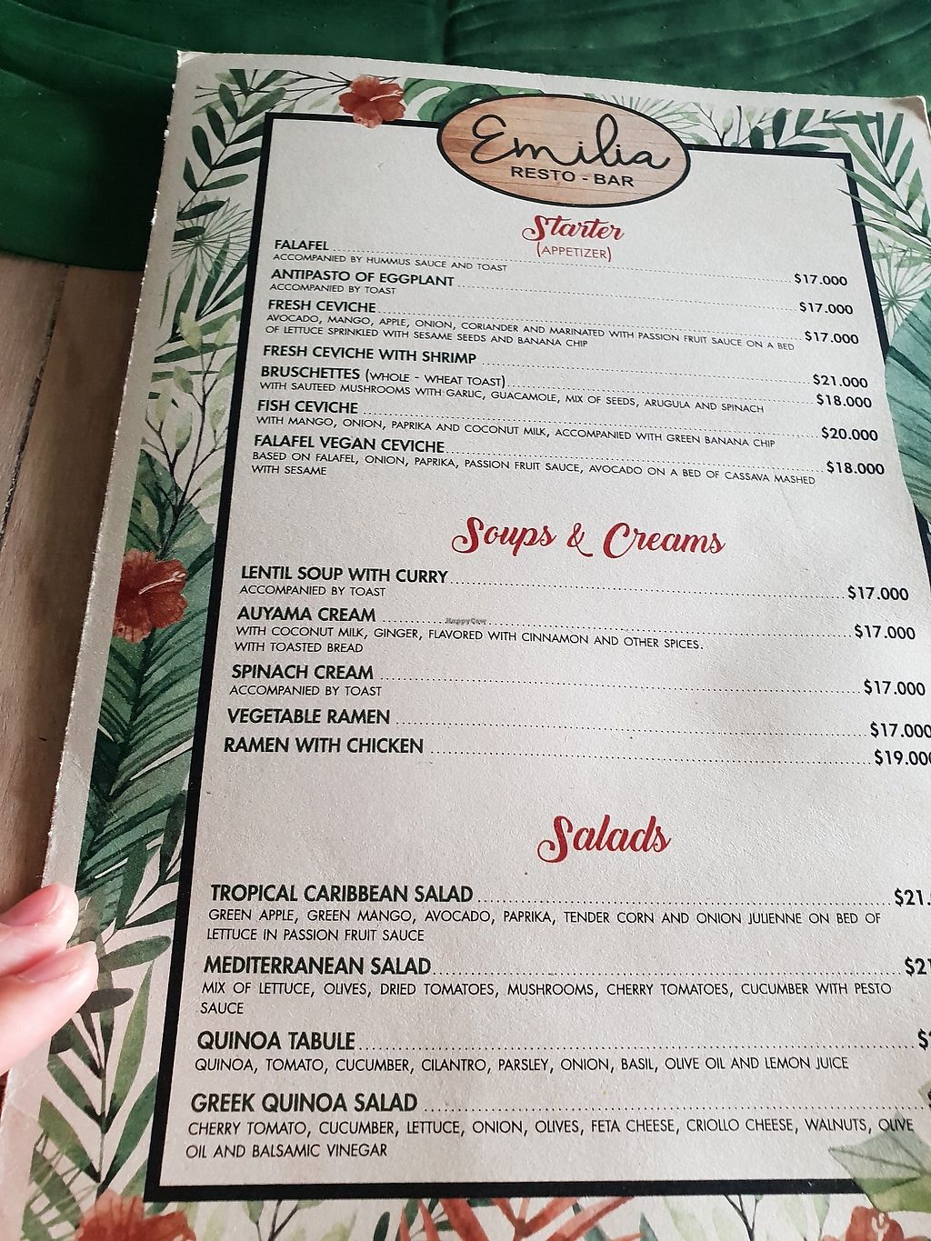 CLOSED: Emilia Resto Bar - Magdalena Restaurant - HappyCow