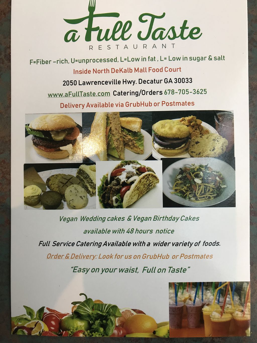 CLOSED: A Full Taste - Decatur Georgia Restaurant - HappyCow