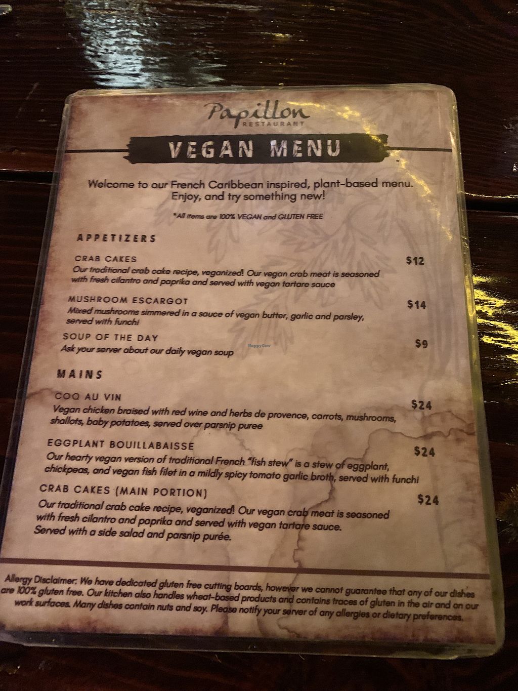 Papillon - Palm Beach | Review "Yum! " by vegangyy - HappyCow