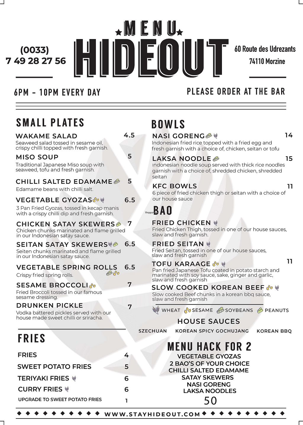 Hideout Street Food - Morzine Restaurant - HappyCow