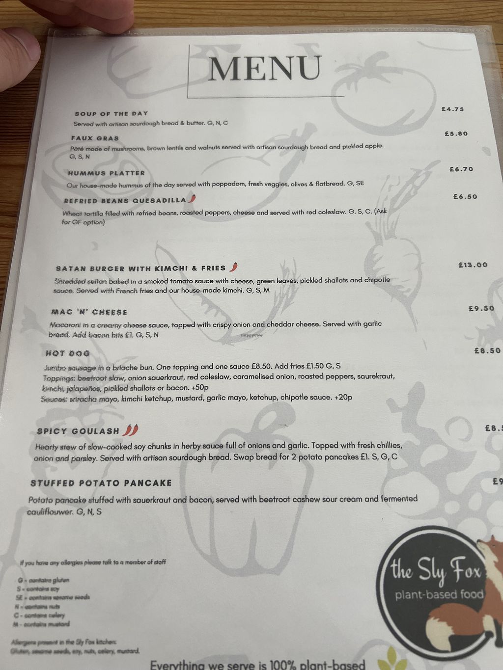 The Sly Fox - Edinburgh Restaurant - HappyCow