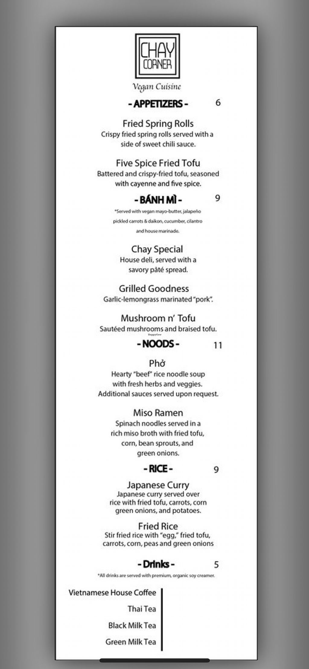 CLOSED: Chay Corner - Sacramento California Restaurant - HappyCow