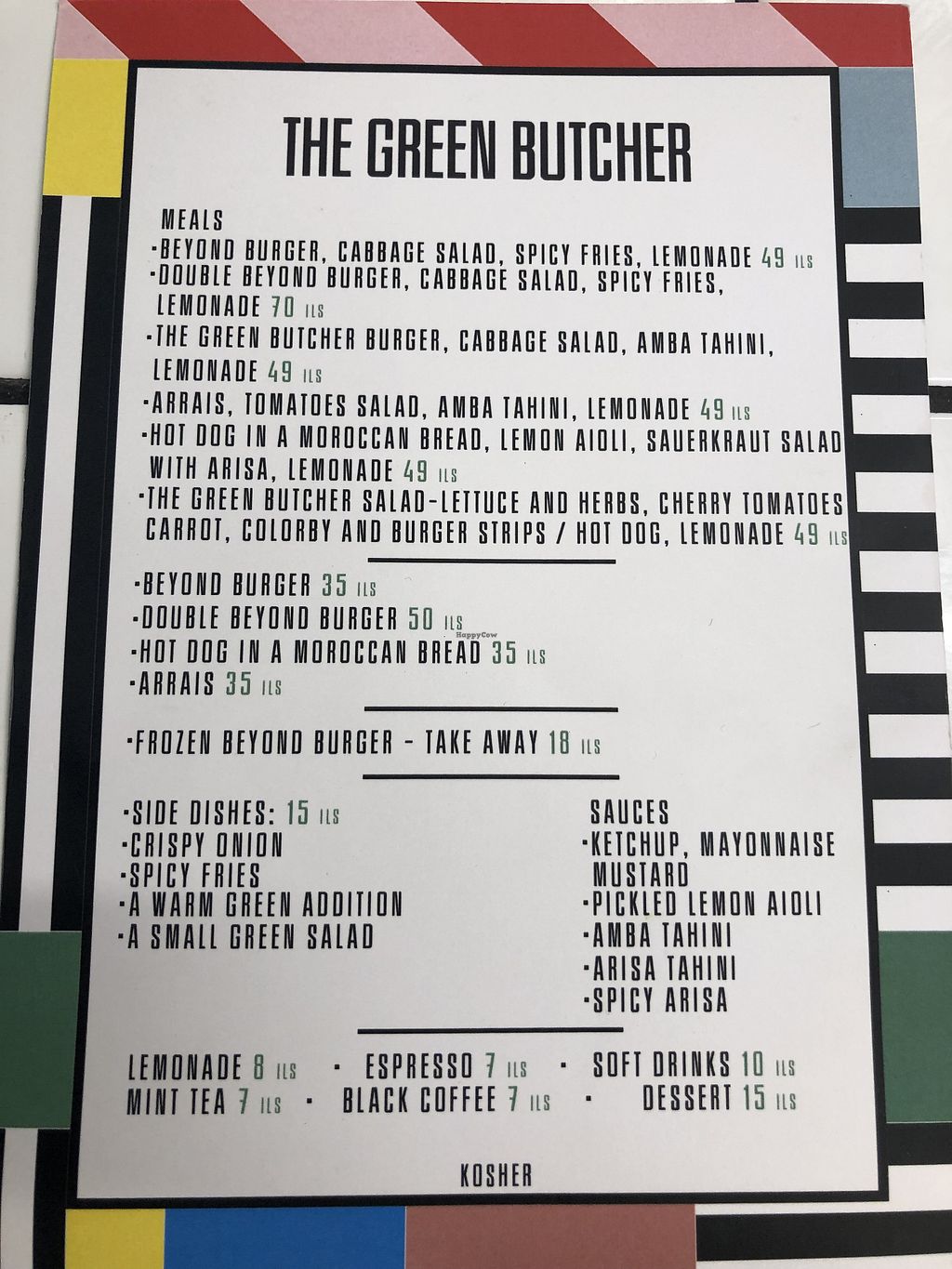 CLOSED: The Green Butcher - Tel Aviv Restaurant - HappyCow