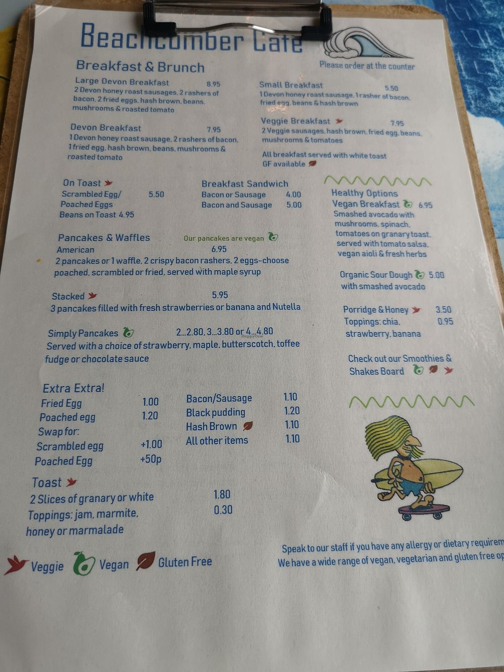 The Beachcomber Cafe - Woolacombe Restaurant - HappyCow