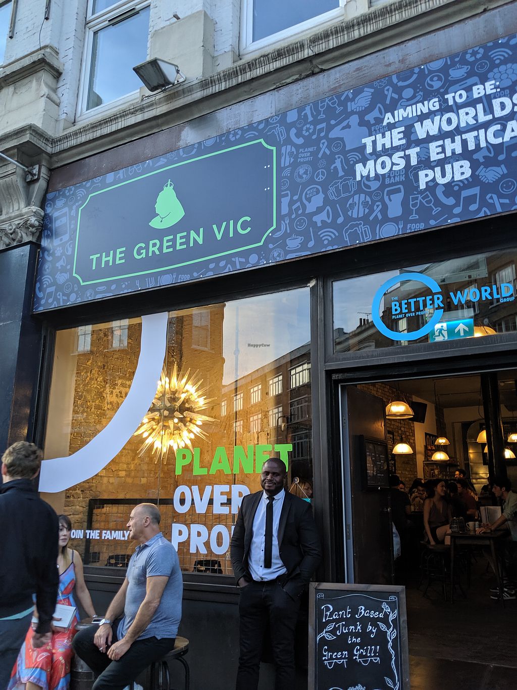 CLOSED: The Green Vic - East London Restaurant - HappyCow