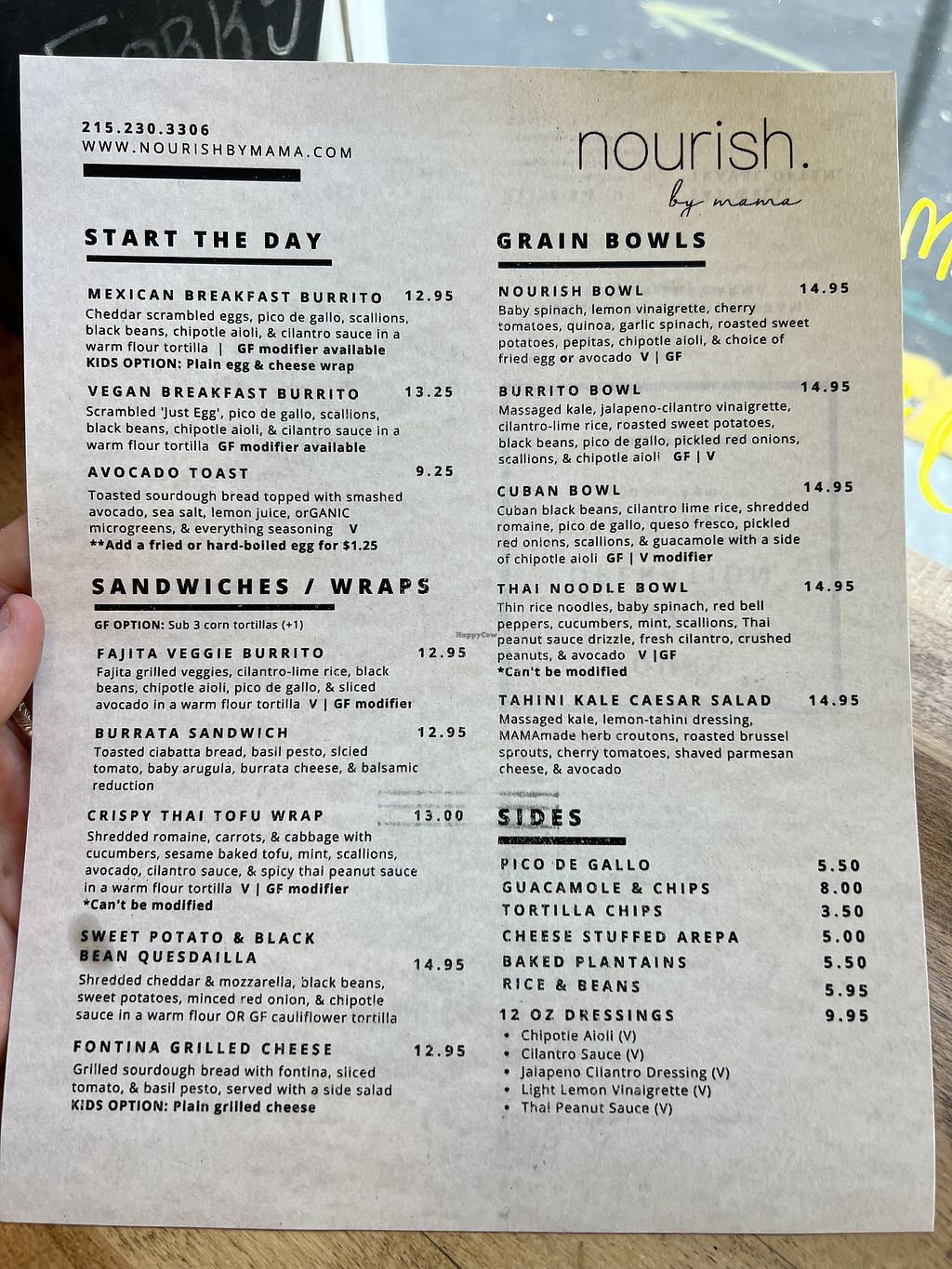 Nourish by MAMA - Doylestown Pennsylvania Restaurant - HappyCow