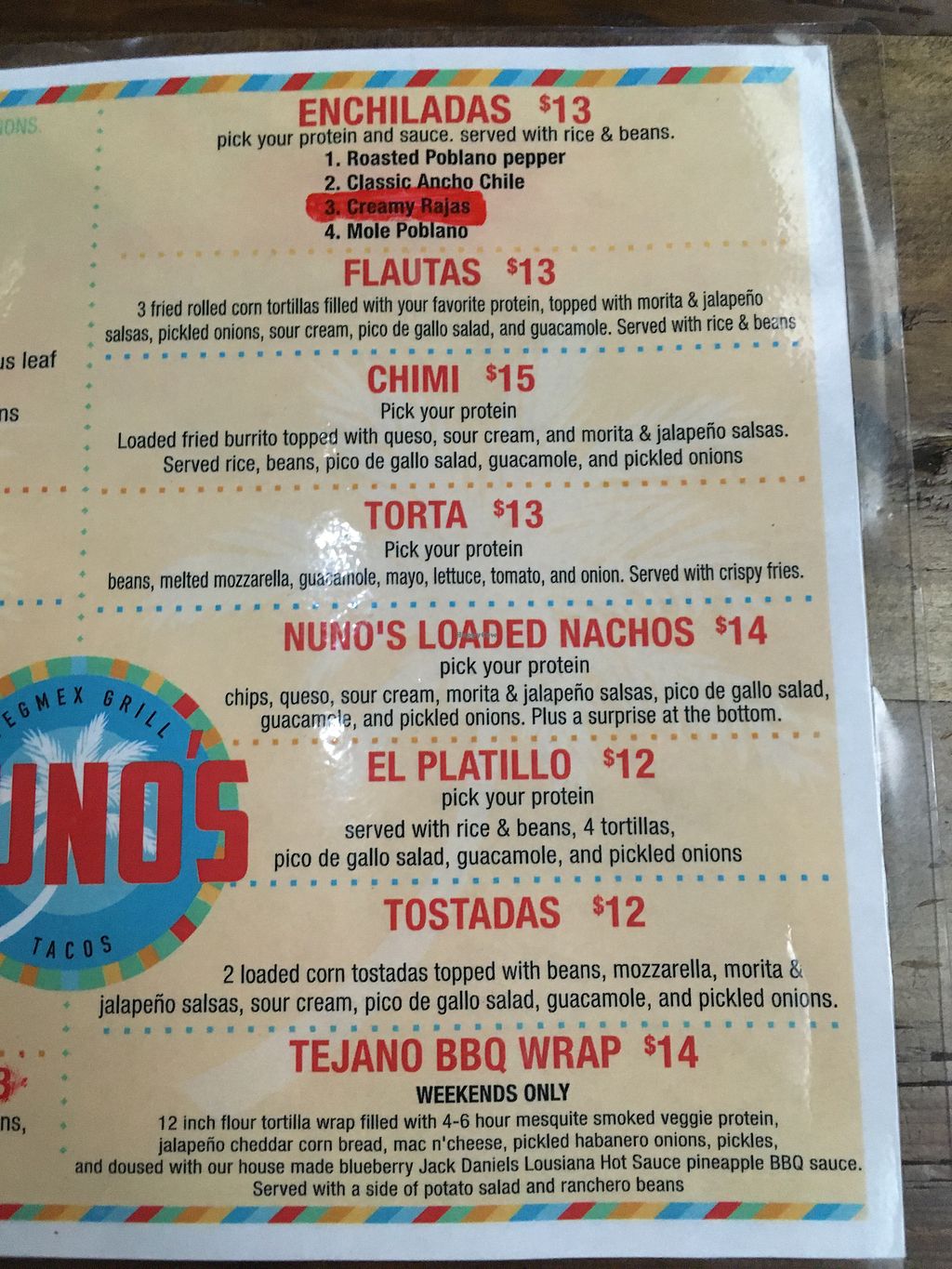 Nuno's Tacos & Vegmex Grill - Dallas Texas Restaurant - HappyCow