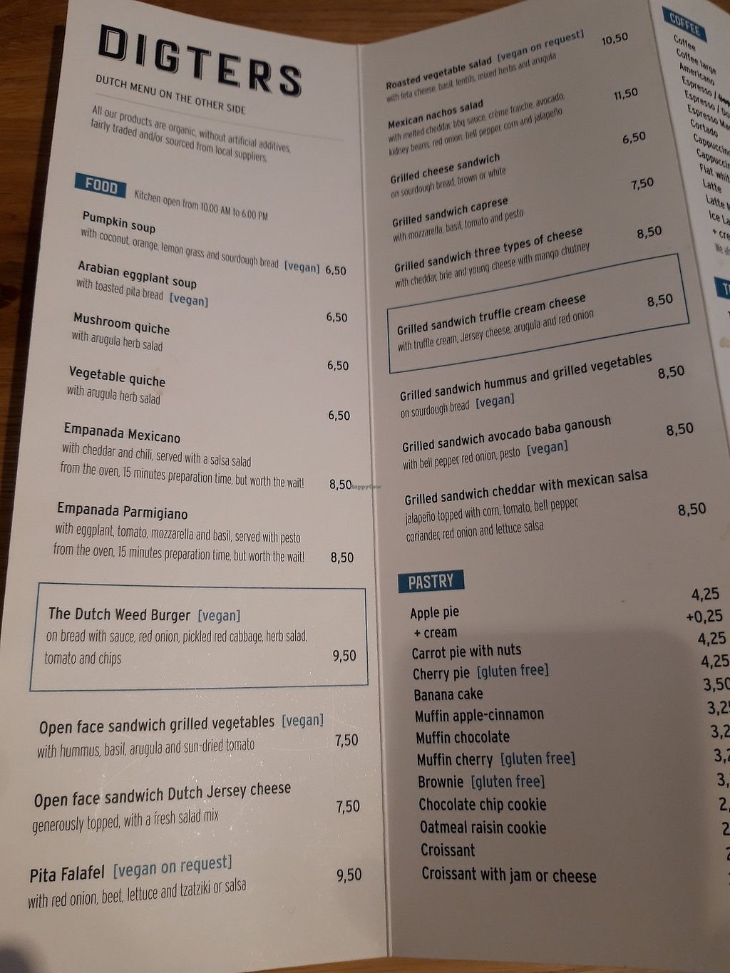 CLOSED: Digters - Amsterdam Restaurant - HappyCow