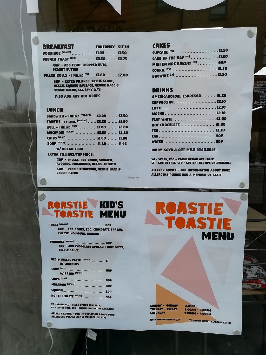 CLOSED: Roastie Toastie Cafe - Glasgow Restaurant - HappyCow