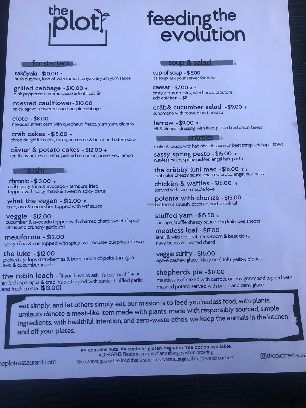 The Plot - Oceanside California Restaurant - HappyCow