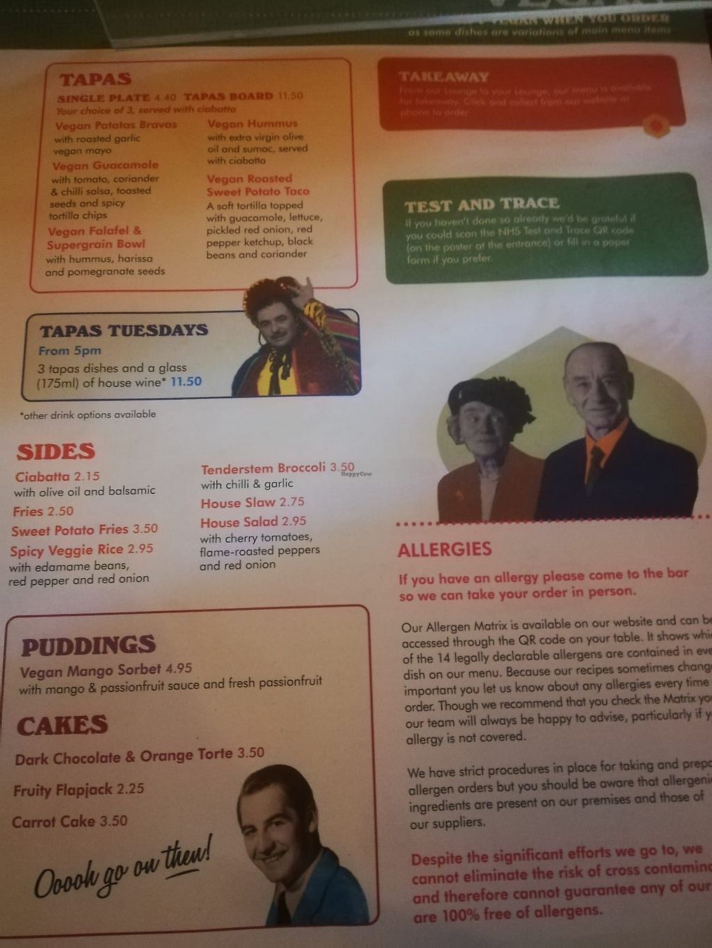 Lounges - Cofio Lounge - Carmarthen Restaurant - HappyCow