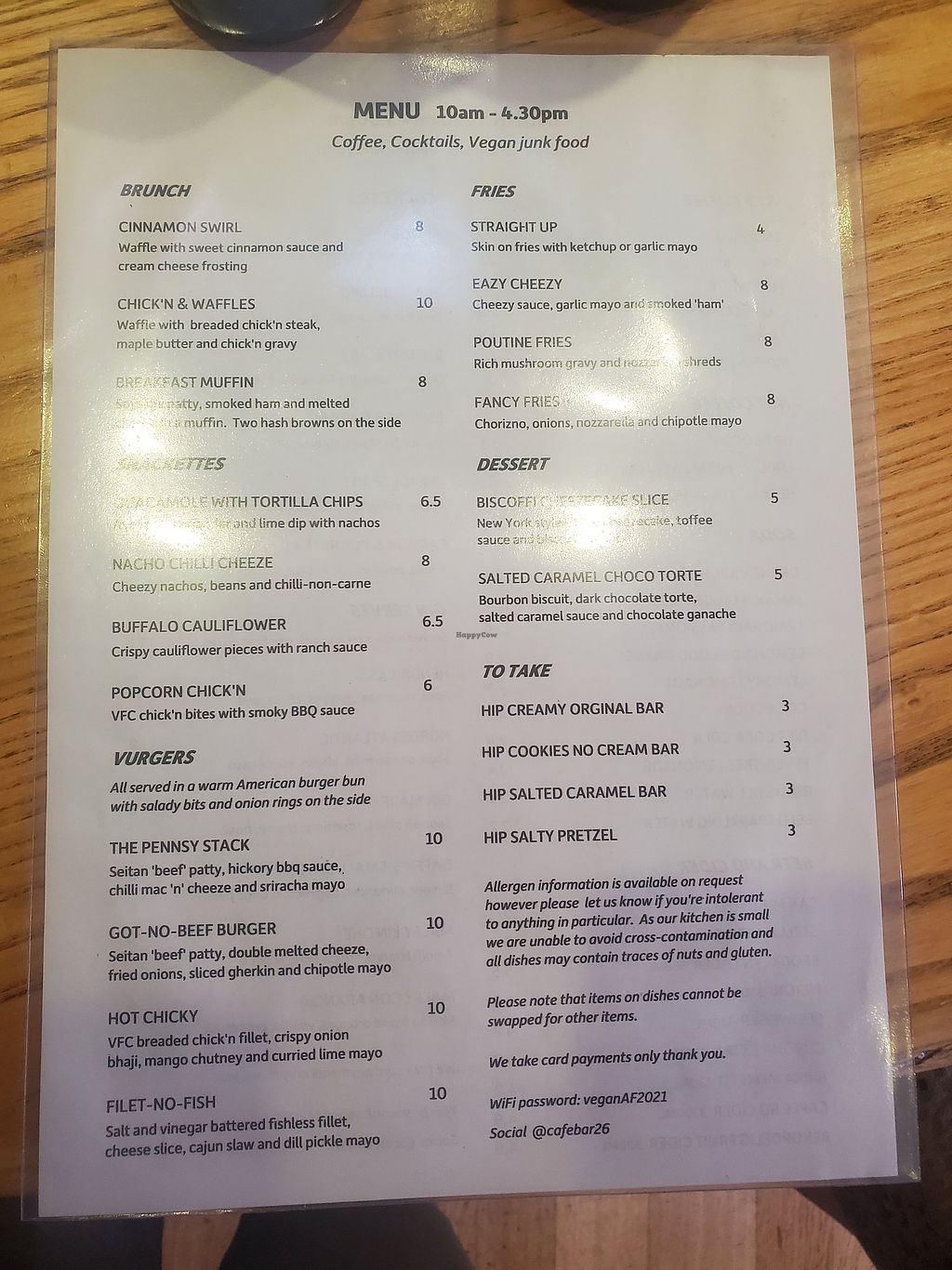 Cafe Bar 26 - Keswick Restaurant - HappyCow