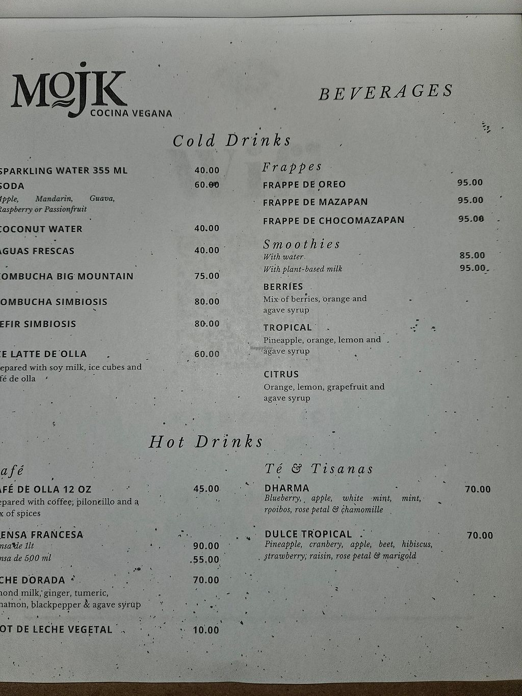 CLOSED: Mojk Cocina Veganos - Ensenada Restaurant - HappyCow