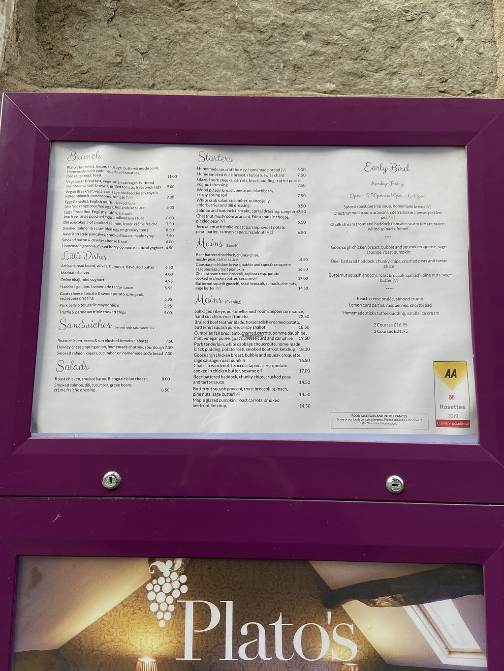 Plato's - Kirkby Lonsdale Restaurant - HappyCow