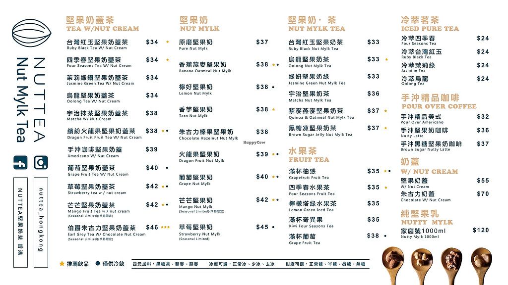 NUTTEA 堅果奶茶 - Quarry Bay - Hong Kong Island Hong Kong Juice Bar - HappyCow