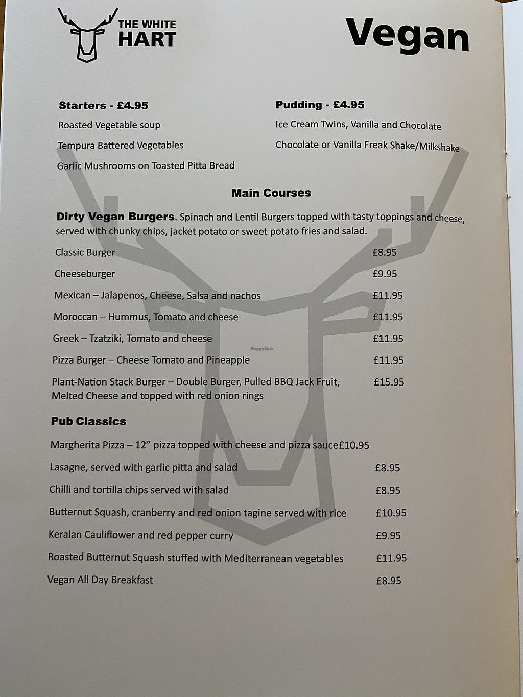 CLOSED: The White Hart - Swaffham Restaurant - HappyCow