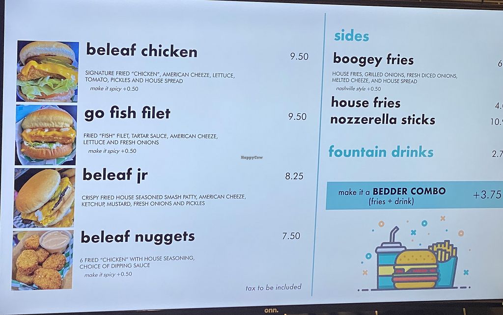 CLOSED: BeLeaf Burgers - Stanton California Restaurant - HappyCow