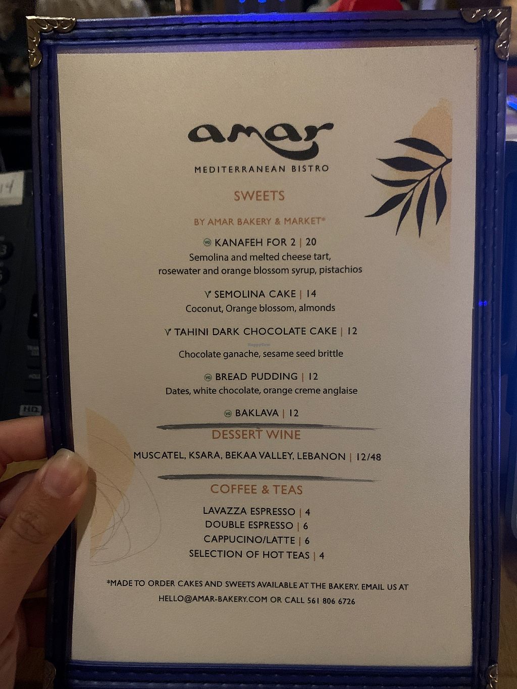 Amar Mediterranean Bistro - Delray Beach Florida Restaurant - HappyCow