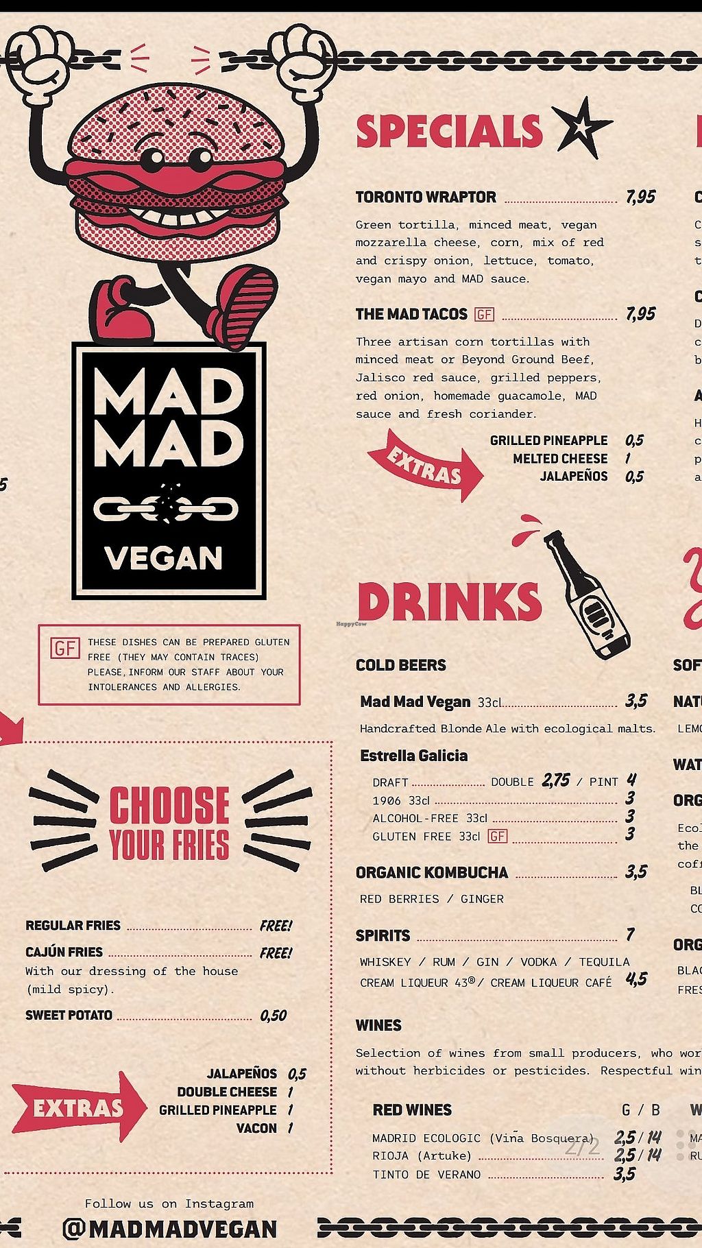 Mad Mad Vegan - Lavapiés - Madrid Restaurant - HappyCow