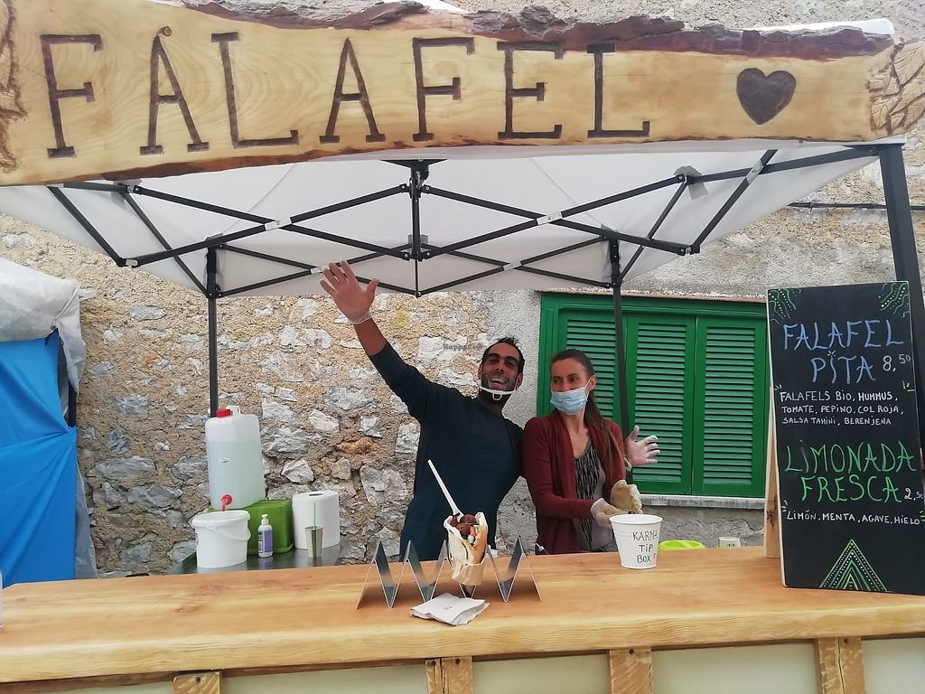 Falafel Stand - Mallorca Market Vendor - HappyCow