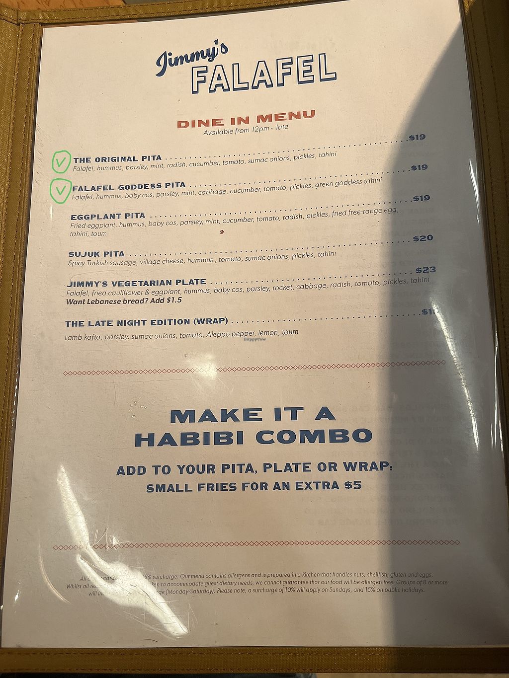 Jimmy's Falafel - Sydney New South Wales Restaurant - HappyCow