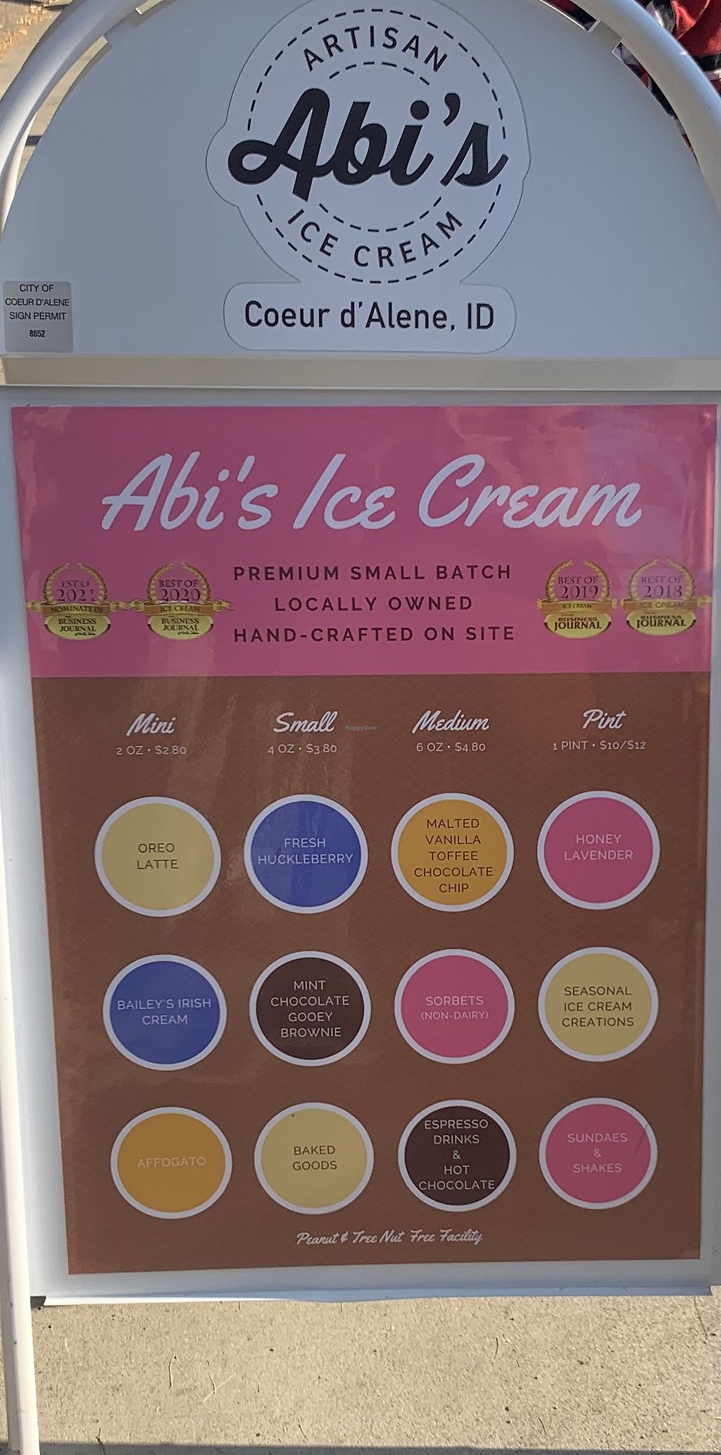 CLOSED: Abi's Ice Cream - Coeur D Alene Idaho Ice Cream - HappyCow